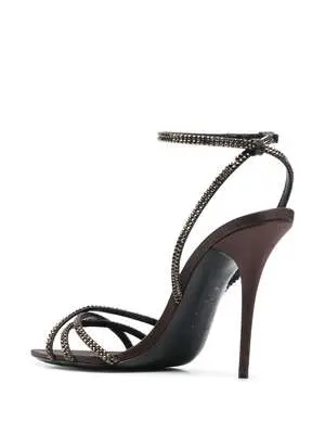 Saint Laurent Ava Embellished Stiletto Sandals