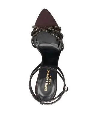 Saint Laurent Ava Embellished Stiletto Sandals