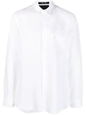 Philipp Plein Long-sleeve Linen Shirt