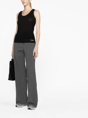 JIL SANDER Logo-print Tank Top - Black