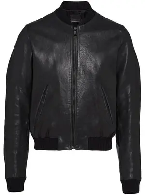 Prada Leather Bomber Jacket