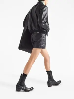 Prada Leather Bomber Jacket