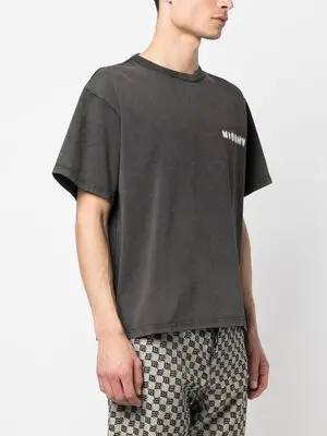 MISBHV Logo-print Cotton T-shirt - Grey