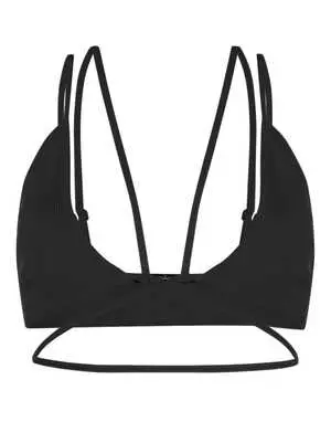 ANDREĀDAMO Ribbed Strap-detail Bra