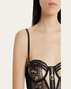 LIVY Batignolles Lace & Tulle Bustier