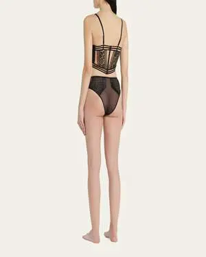 LIVY Batignolles Lace & Tulle Bustier