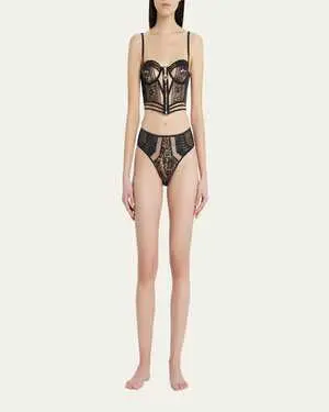 LIVY Batignolles Lace & Tulle Bustier