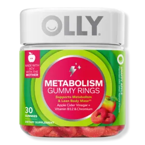OLLY Metabolism Gummy Rings Supplement With Apple Cider Vinegar - One-color