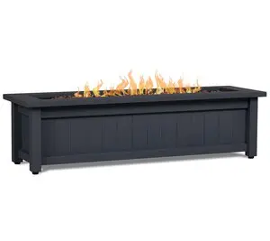 REAL FLAME Ortun Rectangle Propane Fire Table - One-color