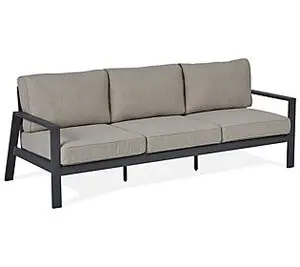 REAL FLAME Aegean Three-seat Outdoor Sofa With Shions - One-color