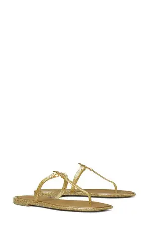 Tory Burch Roxanne Jelly Thong Sandal Gold Glitter/gold