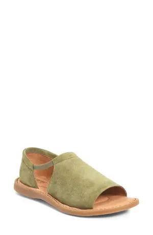 BØRN Cove Modern Sandal Green Suede