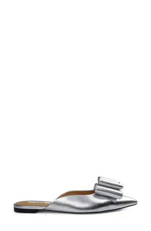 ZIGI Finland Pointed Toe Mule - Silver Leather