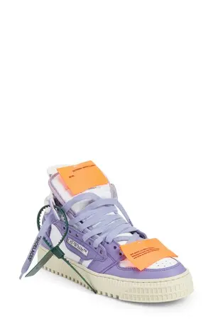 Off-White Off Court 3.0 High Top Sneaker White Purple