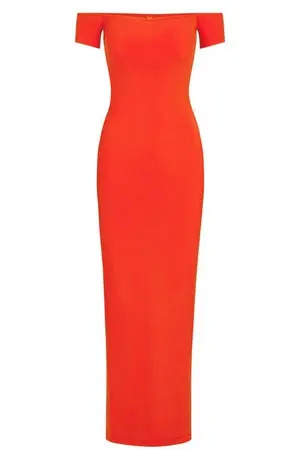 SKIMS Soft Lounge Off The Shoulder Dress