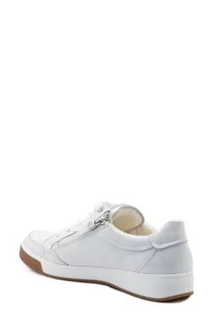 ARA Rei Low Ii Zip Sneakers - White Leather