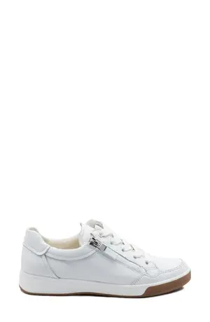 ARA Rei Low Ii Zip Sneakers - White Leather