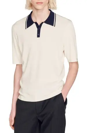Sandro Button Down Polos For Men
