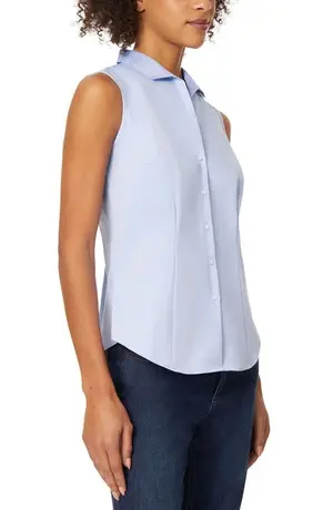 Jones New York Sleeveless Blouse - Blue