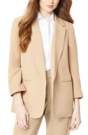 Jones New York Three-quarter Sleeve Blazer - Praline