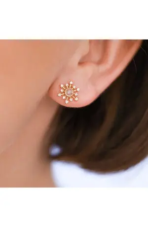 Sethi Couture Leena Diamond Stud Earrings