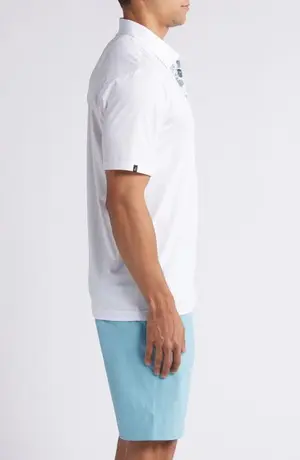 SWANNIES James Solid Stretch Golf Polo - White
