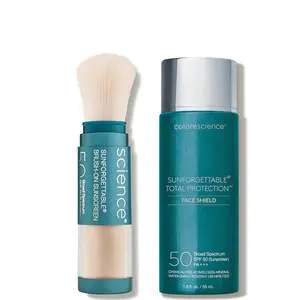 COLORESCIENCE Sunforgettable Face Shield And Brush-on Duoworth $111 - Fair Matte