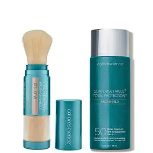 COLORESCIENCE Sunforgettable Face Shield And Brush-on Duoworth $111 - Glow