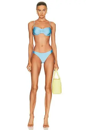 Jade Swim Mia Bikini Top In Blue