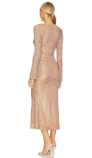 IN THE MOOD FOR LOVE Sublime Dress In Metallic