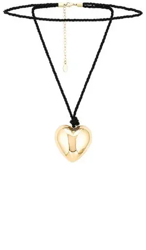 8 Other Reasons Metallic Heart Choker - Gold