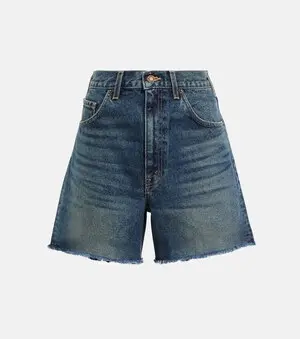 NILI LOTAN Yoann Denim Shorts - Blue