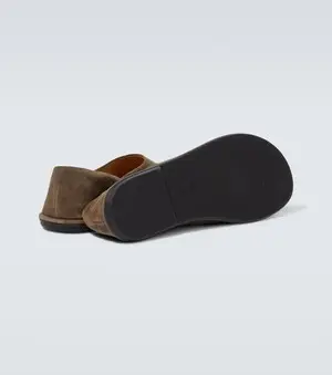 THE ROW Canal Suede Flats