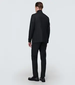 Zegna Single-breasted Virgin Wool Suit - Grey