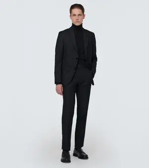 Zegna Single-breasted Virgin Wool Suit - Grey