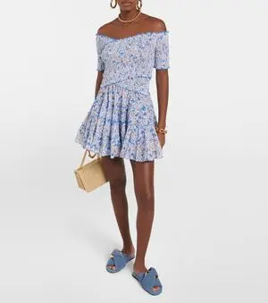 Poupette St Barth Soledad Floral Minidress - Multicoloured