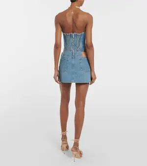 Magda Butrym Low-rise Denim Mini Skirt