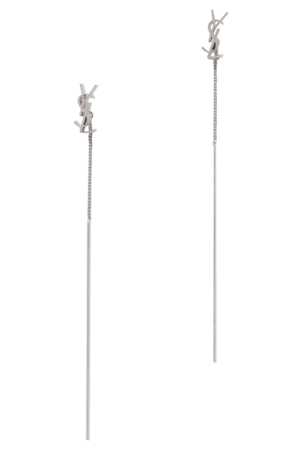 Saint Laurent Opyum Earrings - Silver
