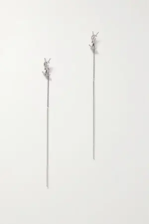 Saint Laurent Opyum Earrings - Silver