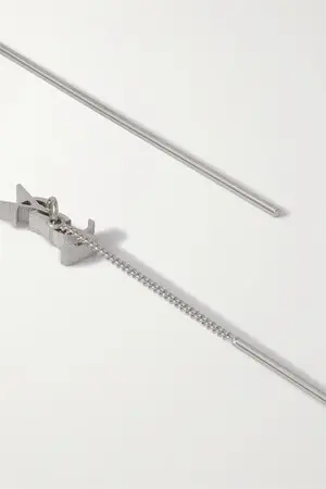 Saint Laurent Opyum Earrings - Silver
