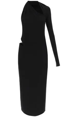 Versace VERSACE CUT OUT JERSEY DRESS Black