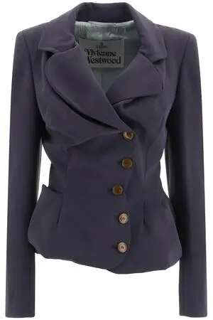 VIVIENNE WESTWOOD VIVIENNE WESTWOOD TAILORED DRAPED JACKET - Blue