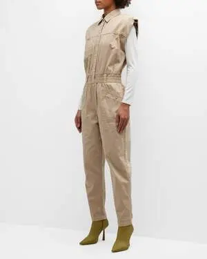 PISTOLA Rosie Utility Jumpsuit - Sesame