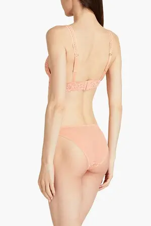 Stella McCartney Lace And Stretchjersey Midrise Briefs