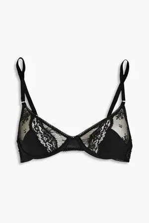 Stella McCartney Lace Underwired Bra - Black