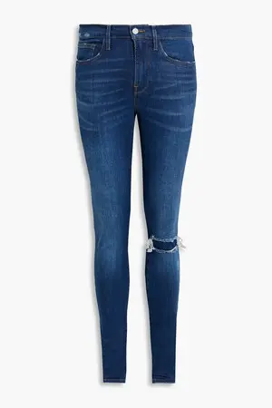 FRAME Jagger Skinny Fit Distressed Jeans