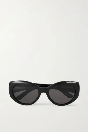 Balenciaga Cat-Eye Printed Sunglasses Black