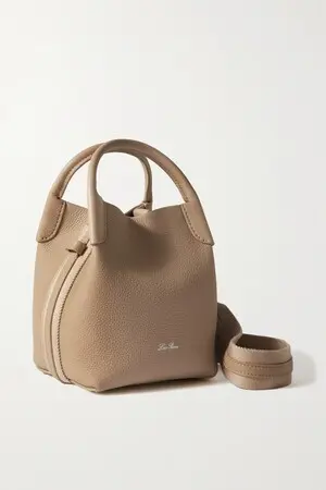 Loro Piana Bale Textured-leather Shoulder Bag
