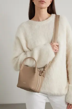 Loro Piana Bale Textured-leather Shoulder Bag