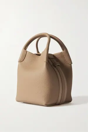 Loro Piana Bale Textured-leather Shoulder Bag